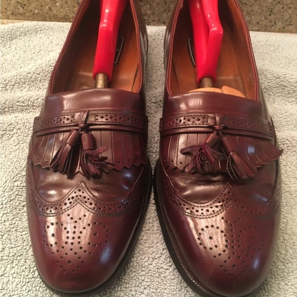 Bostonian | Shoes | Bostonian Burgundy Wingtip Brogue Tassel Loafers ...